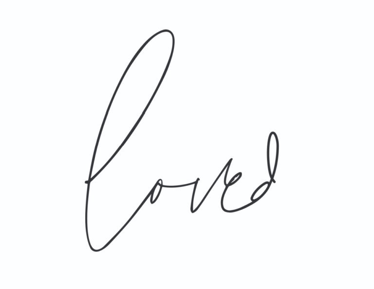 How to Write "Loved" in Cursive Font (3 Free Printables)