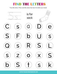 Preschool Printable Worksheets: Letter S