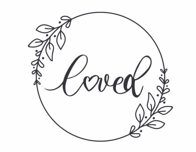 How to Write "Loved" in Cursive Font (3 Free Printables)