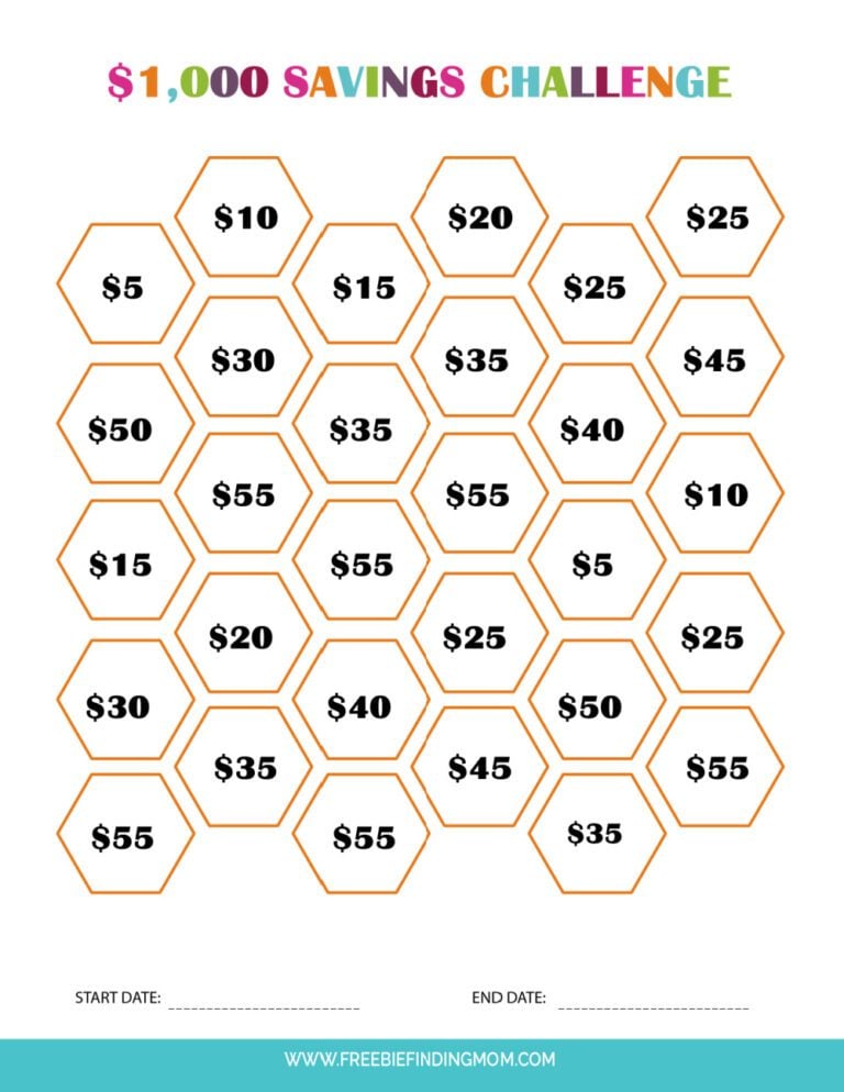 2 Printable Money Saving Challenges