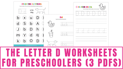 Preschool Printable Worksheets: Letter D