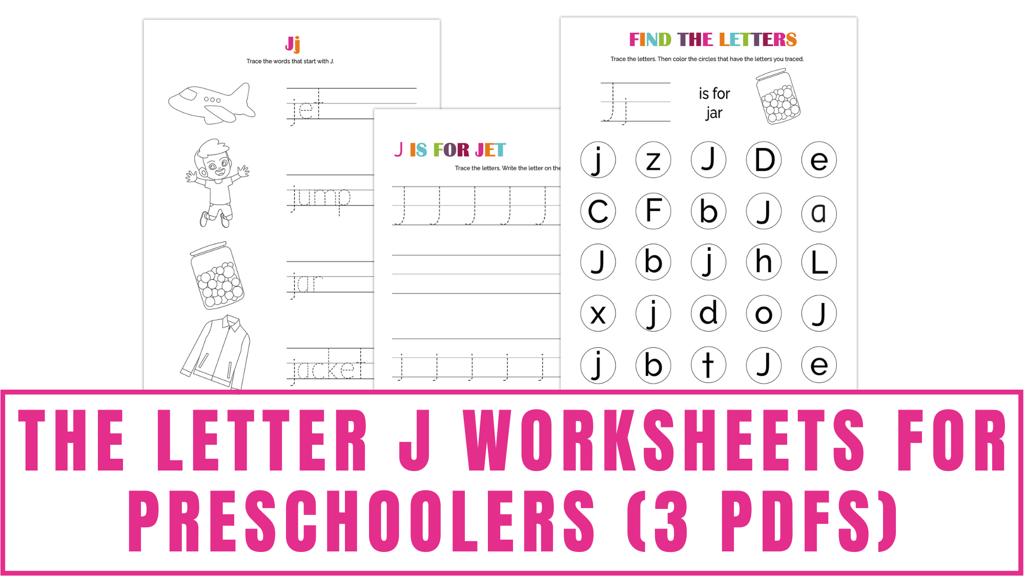 Preschool Printable Worksheets: Letter J