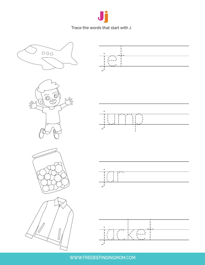 The Letter J Worksheets For Preschoolers 3 PDFs Freebie Finding Mom The Letter J Worksheets For Preschoolers 3 PDFs Freebie Finding Mom