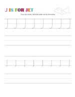 Preschool Printable Worksheets: Letter J