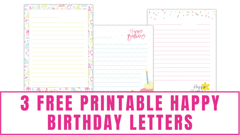 3 Free Printable Happy Birthday Letters