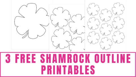 3 Free Shamrock Outline Printables