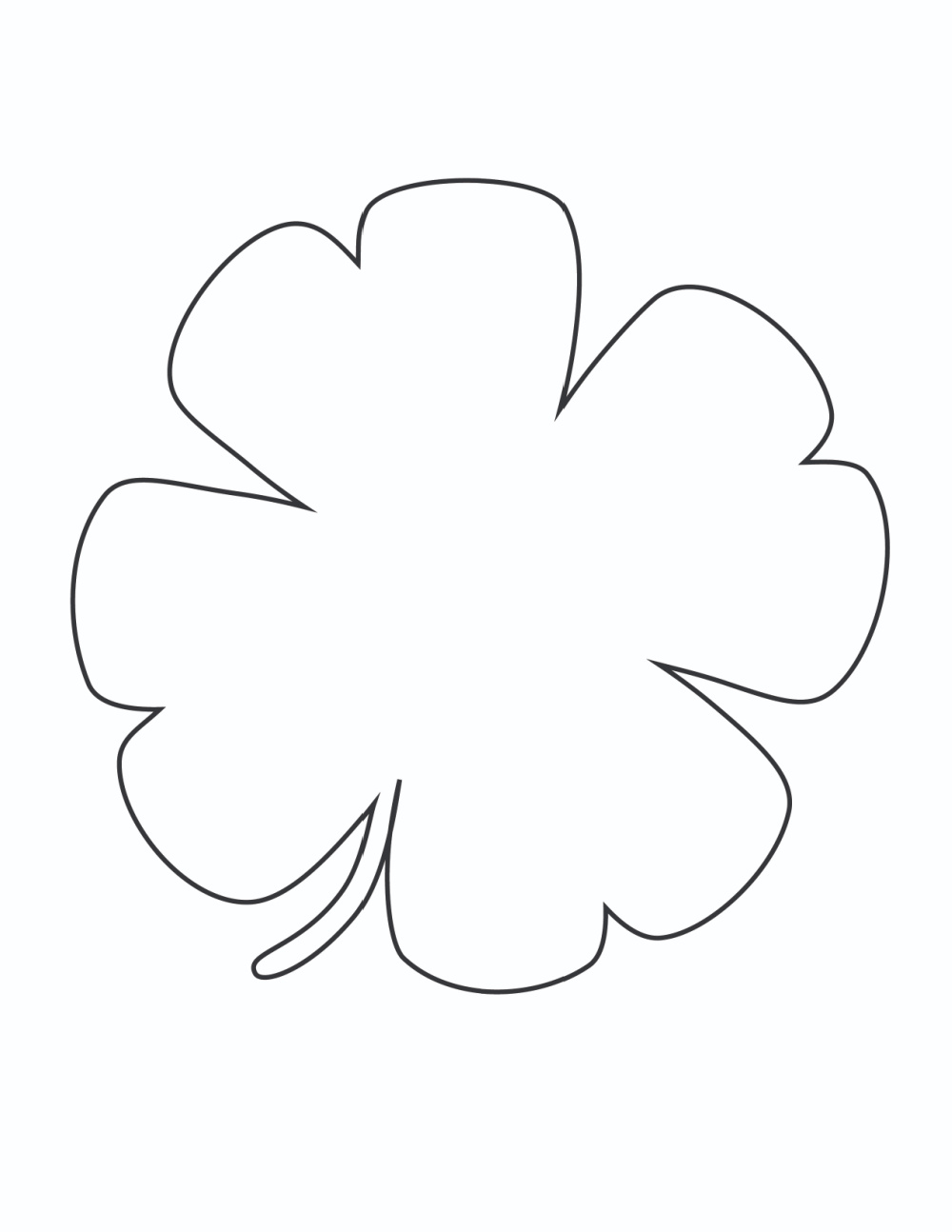 3 Free Shamrock Outline Printables