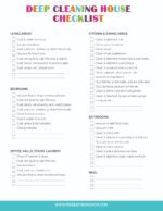 House Deep Cleaning Checklist (PDF Download)
