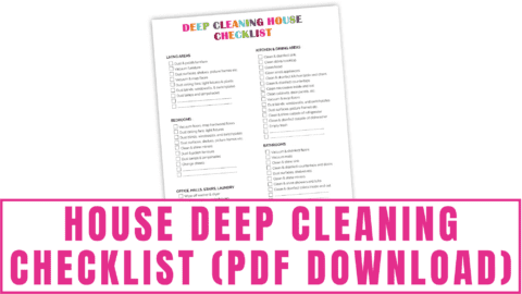 House Deep Cleaning Checklist (PDF Download)