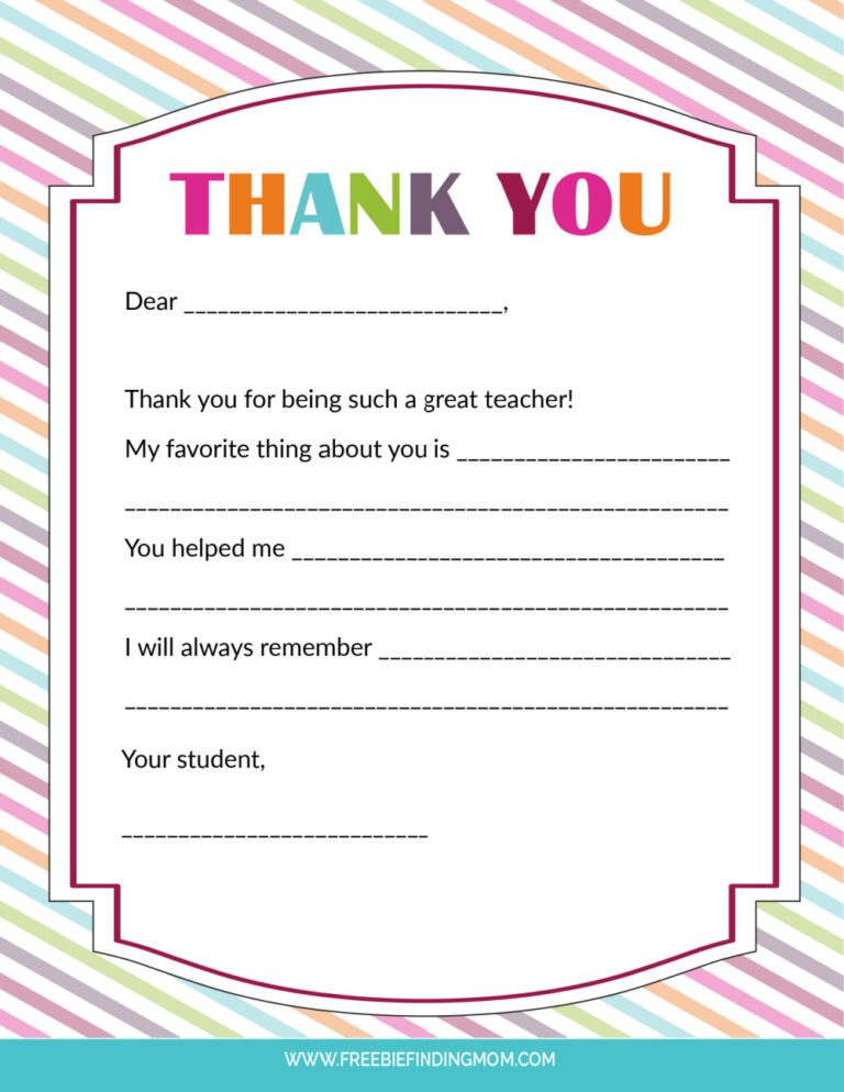 3 Free Teacher Appreciation Letter Ideas