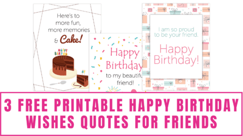 Free Printable Happy Birthday Wishes Quotes for Friends