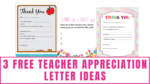 3 Free Teacher Appreciation Letter Ideas