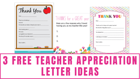 3 Free Teacher Appreciation Letter Ideas