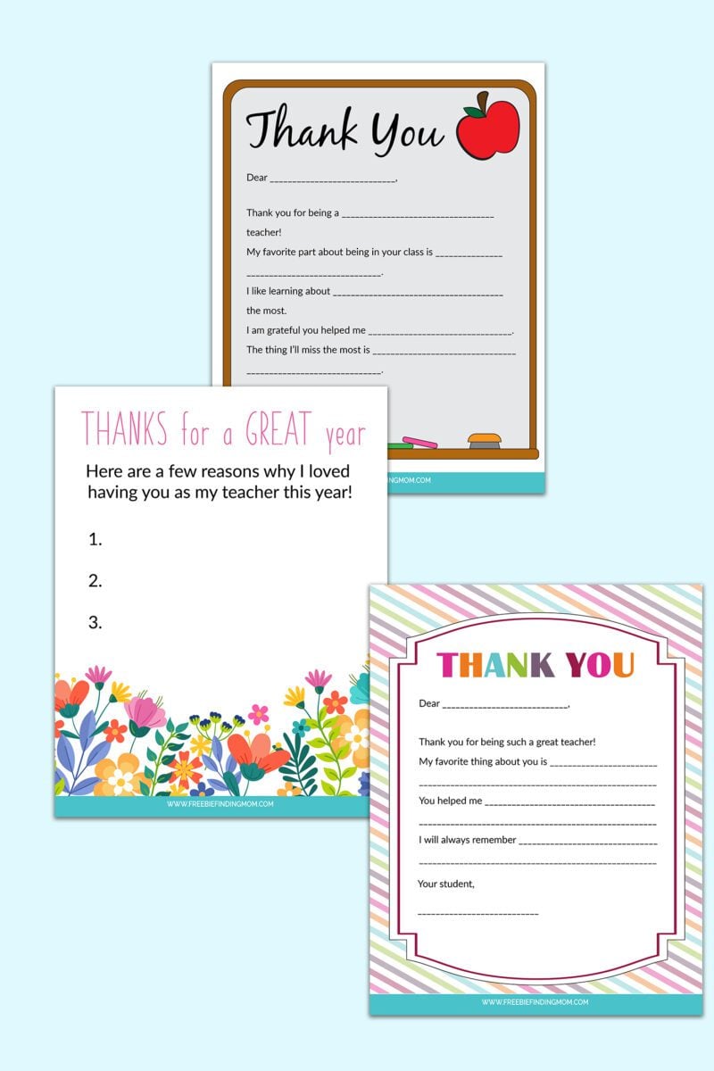 Teacher Appreciation Printables