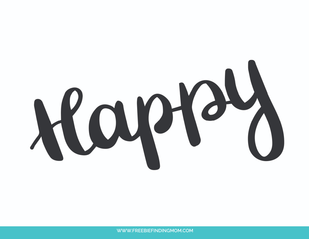 How To Write Happy In Cursive Font 3 Free Printables Freebie