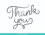Writing "Thank You" with Cursive Letters Printable