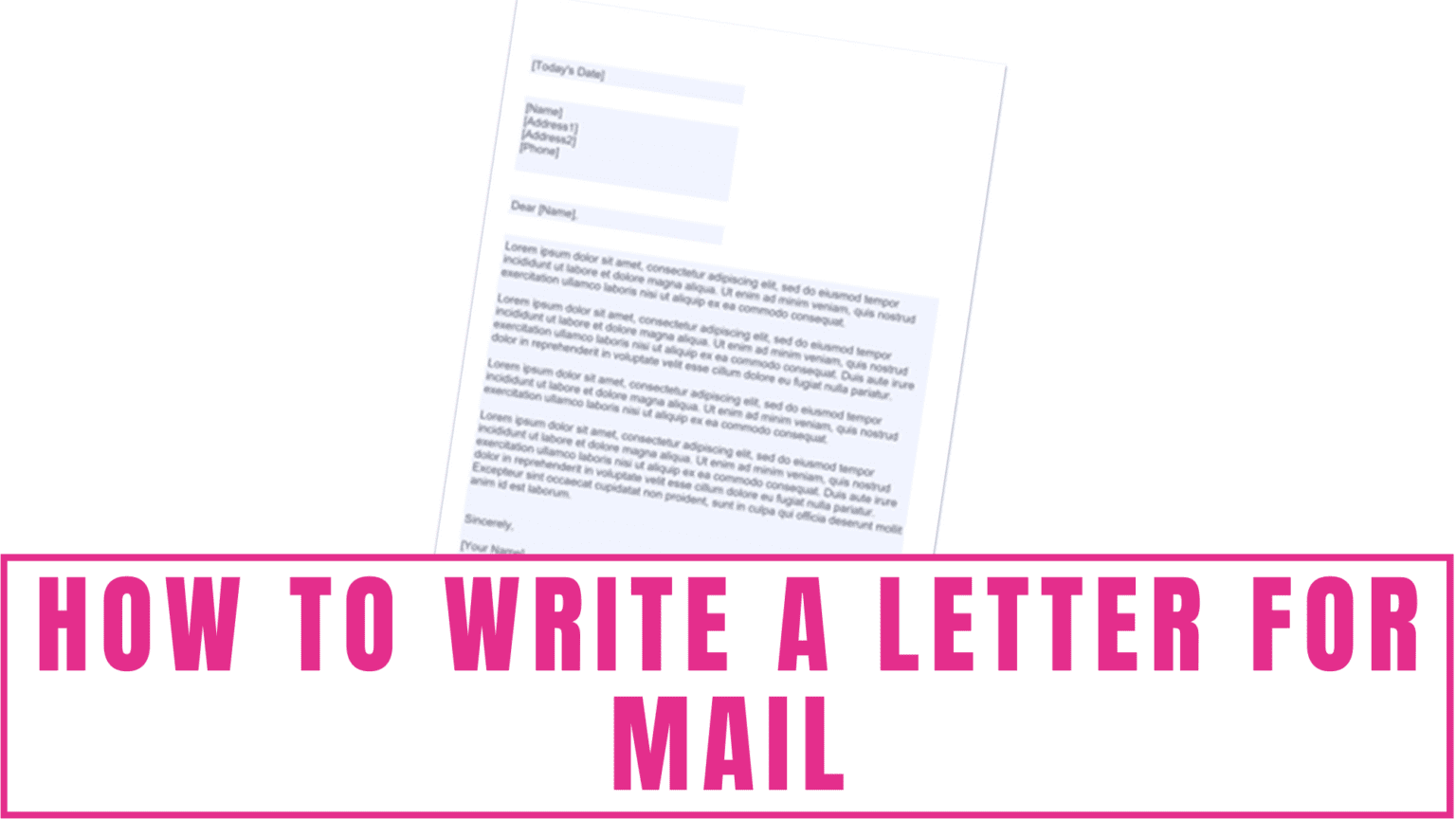 How to Write a Resignation Letter for Work (and Example)