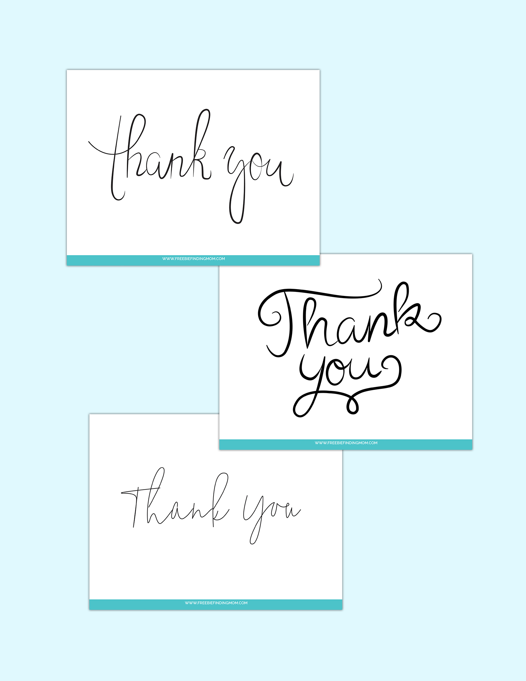 How To Write Thank You In Cursive Font Free Printables Freebie The