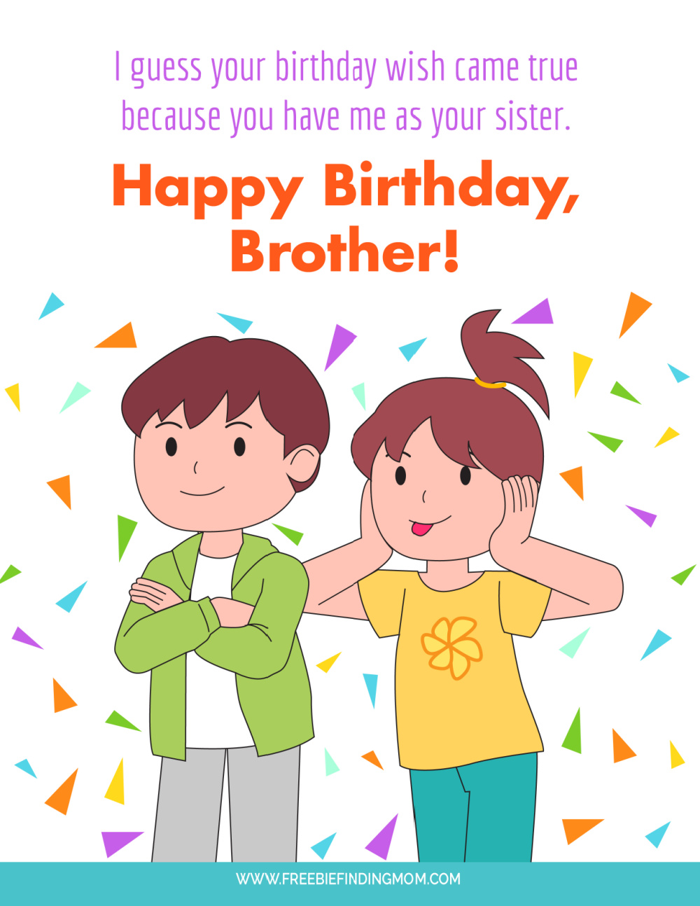 Free Printable Happy Birthday Quotes for Brother