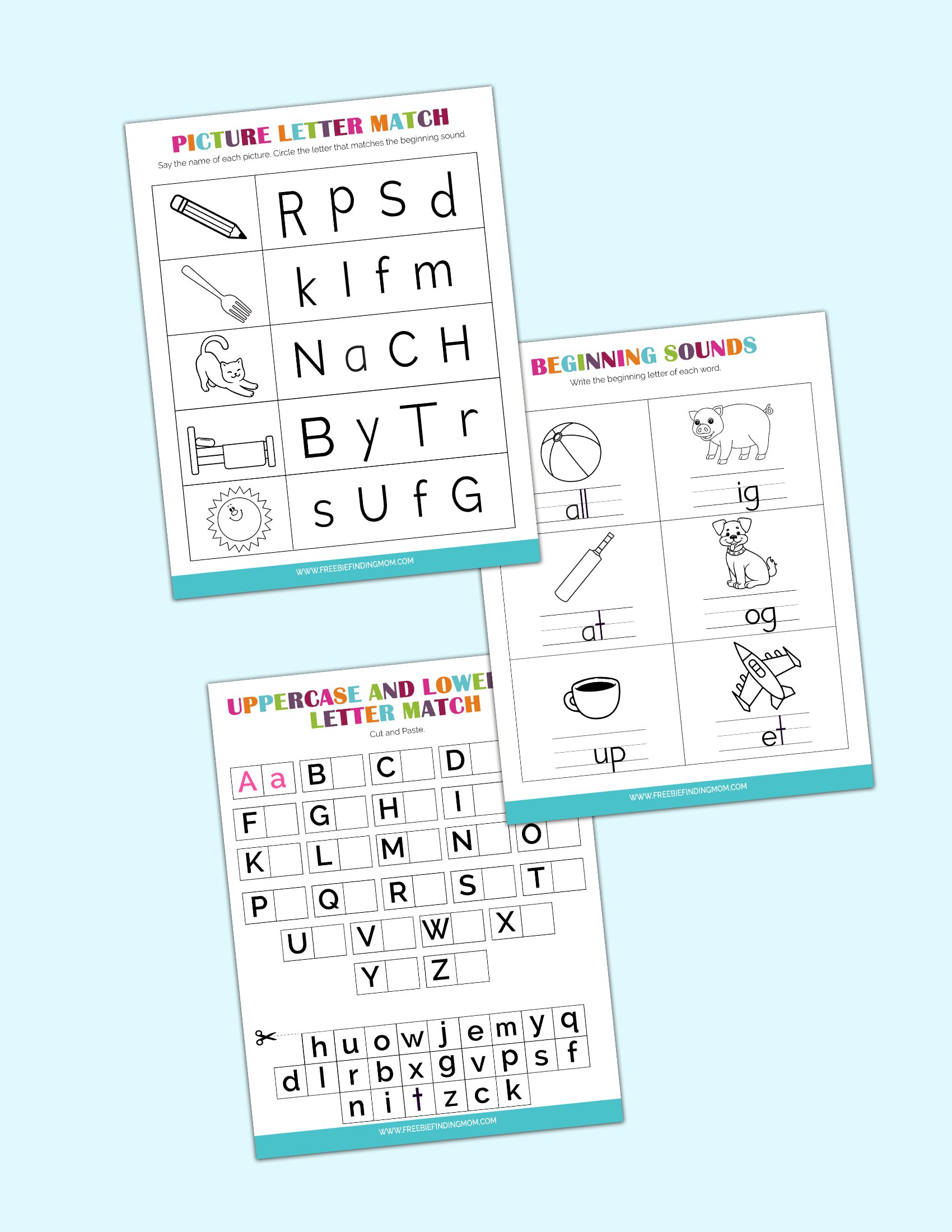 Printable Alphabet Worksheets for Kindergarten (PDF Downloads)