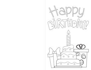 3 Printable Birthday Card Drawing Ideas