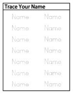 Printable Preschool Tracing Worksheets: Name Tracing