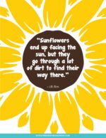 Free Printable Inspirational Quotes About Sunflowers