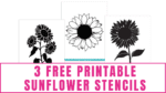 Free Downloadable Stencils: Sunflower