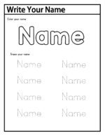 Printable Preschool Tracing Worksheets: Name Tracing