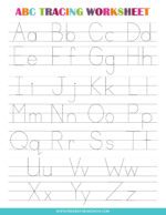 ABC Letters Printable Tracing Worksheets