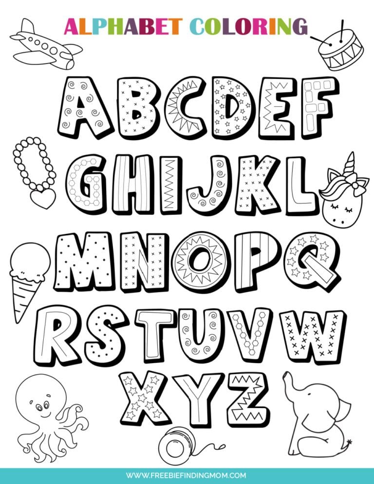 3 Printable Letter Coloring Pages