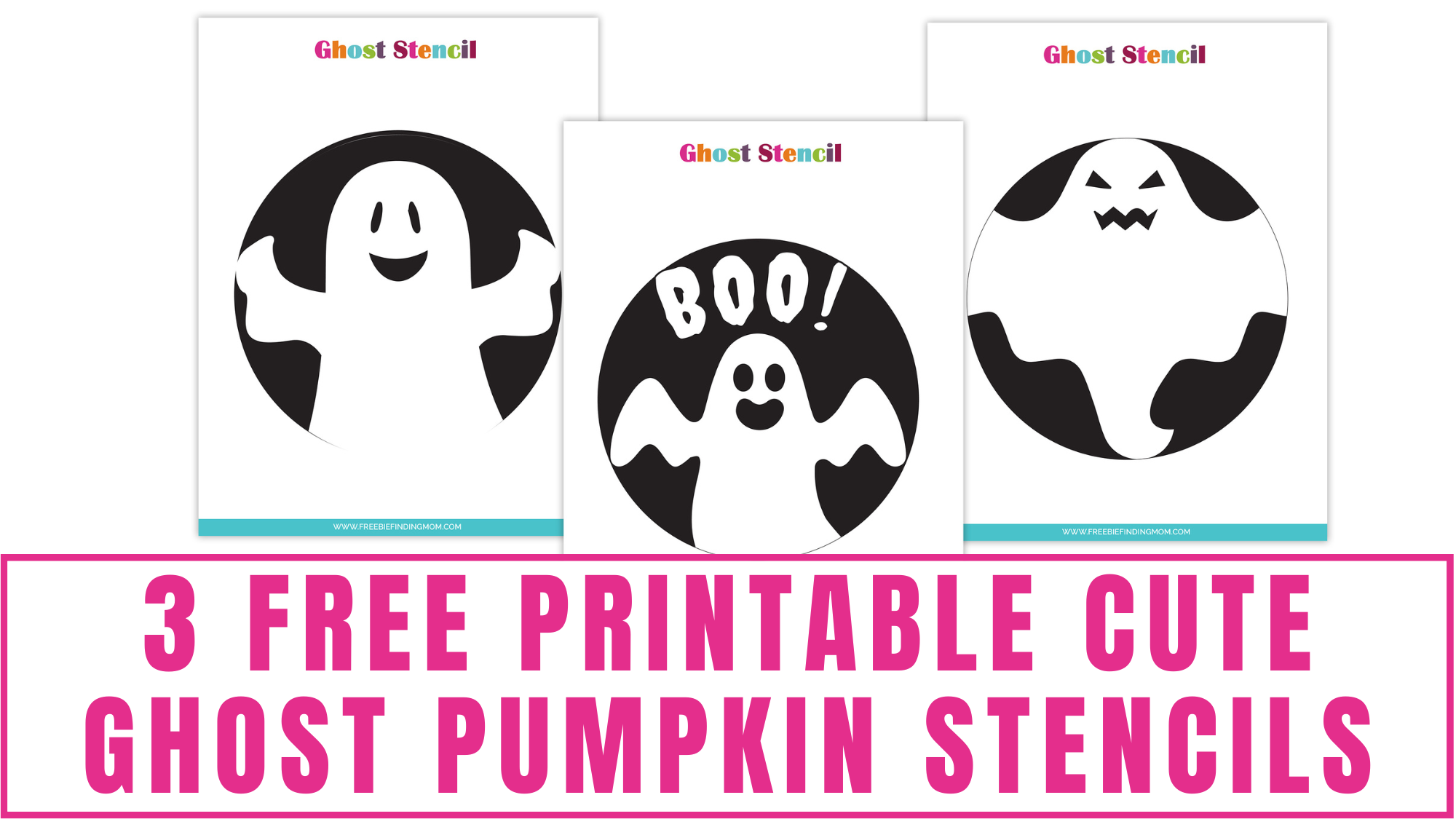 Free Downloadable Stencils: Ghost Face Pumpkin for Carving