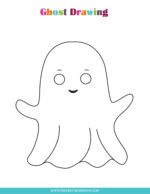 3 Free Cute Ghost Drawings (Easy Templates)