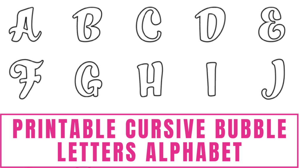 Printable Bubble Letters Fonts (Free Downloads)