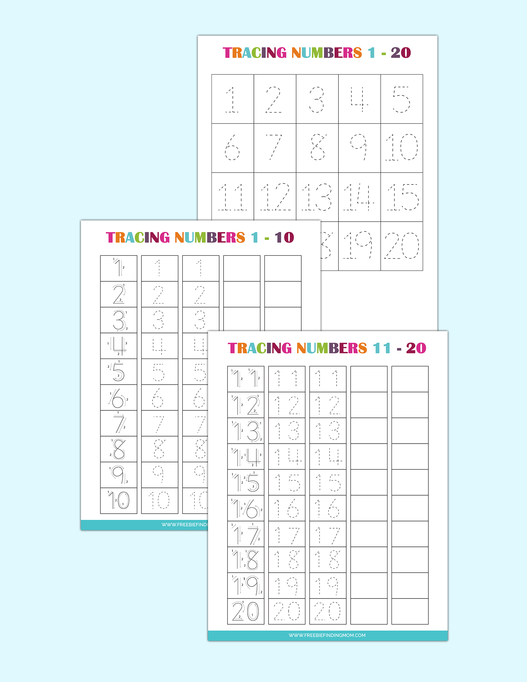 Printable Tracing Numbers: Worksheets for Kindergarten
