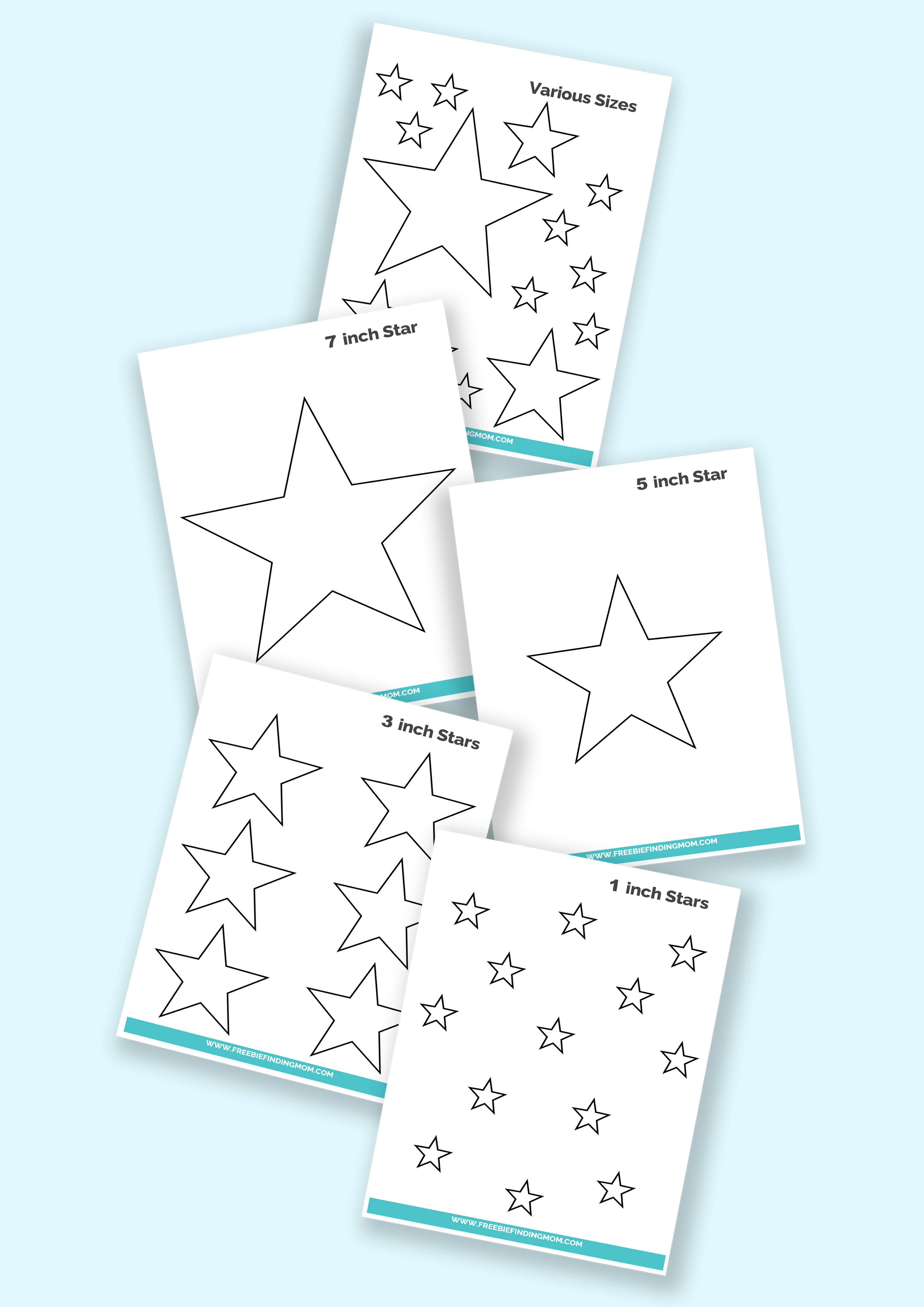 Free Star Stencils (Printable PDFs)