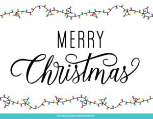 3 Free Printable Merry Christmas Signs