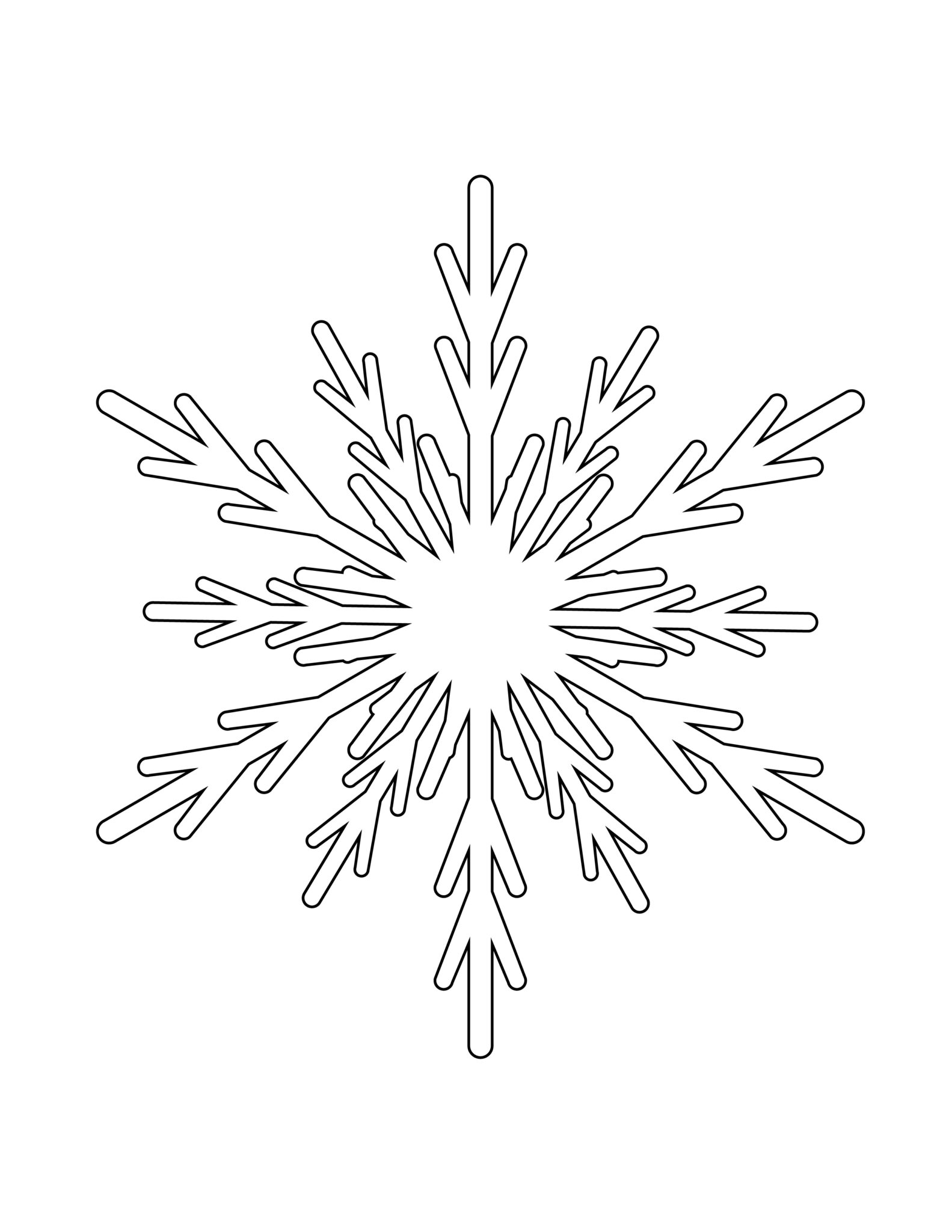 8 Free Snowflake Stencils (Printable PDFs)