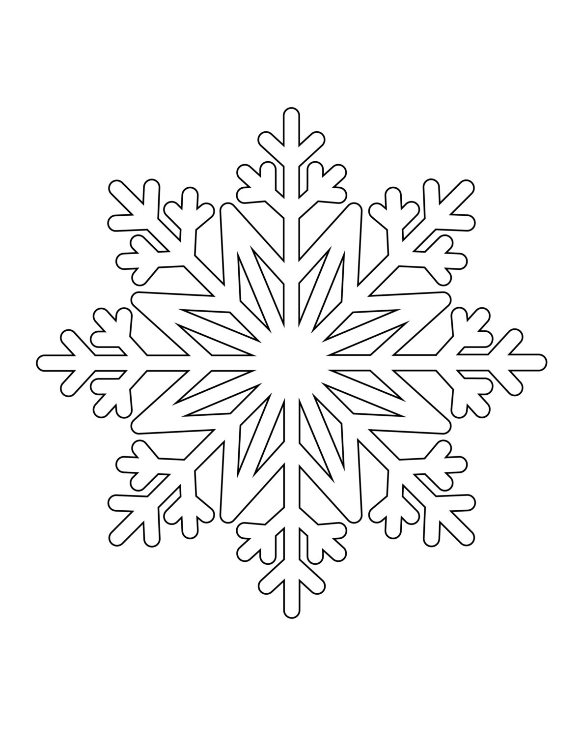 8 Free Snowflake Stencils (Printable PDFs)