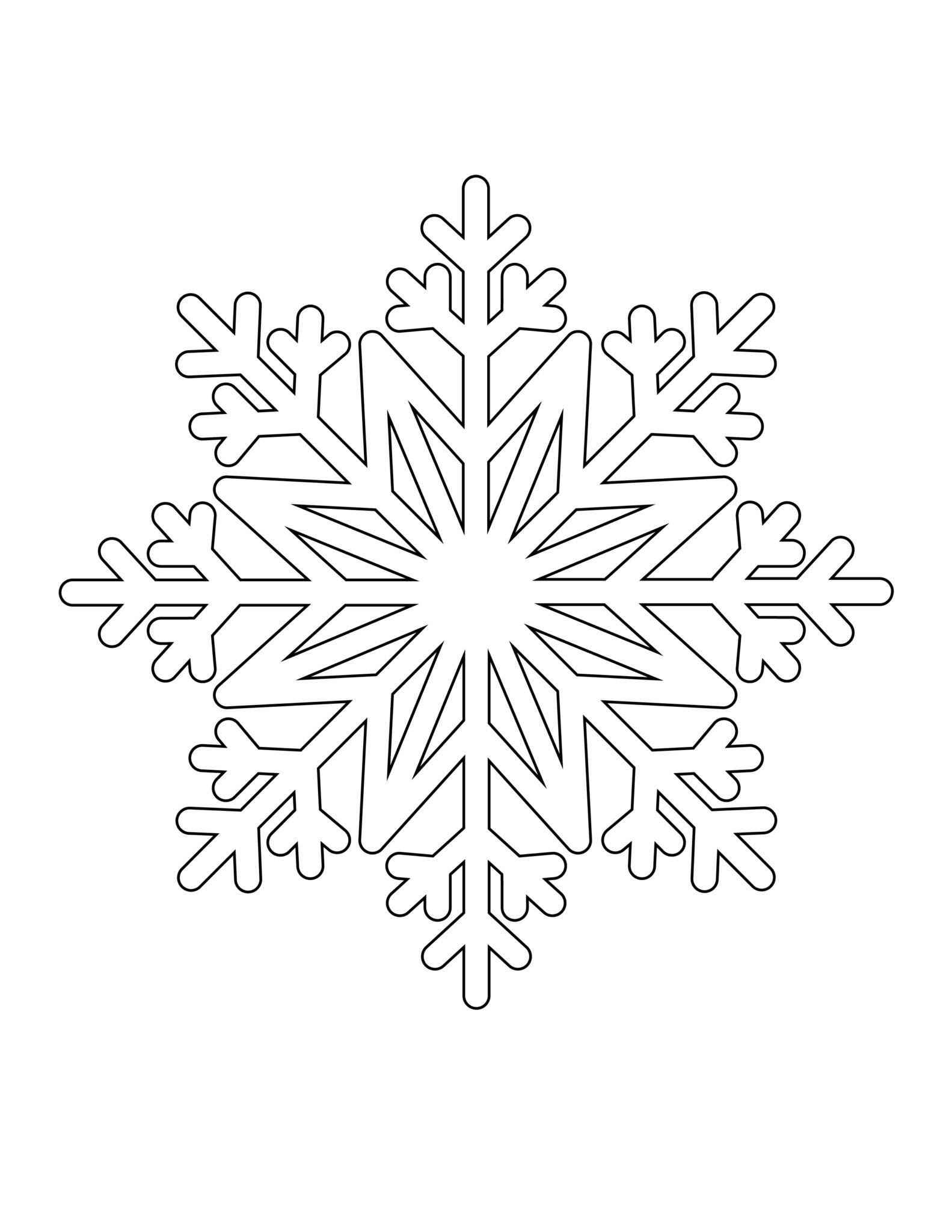 8 Free Snowflake Stencils (Printable PDFs)
