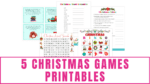 5 Christmas Games Printables
