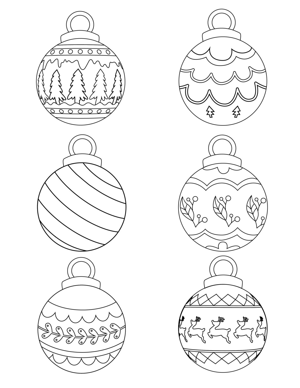 Free Christmas Ornaments Printables (PDF Downloads)