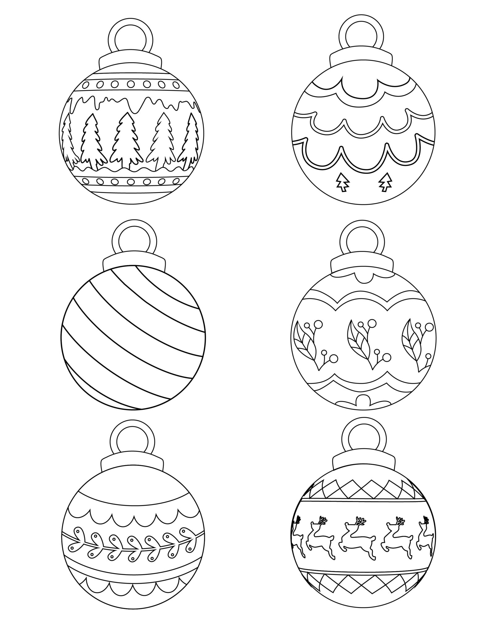 Free Christmas Ornaments Printables (PDF Downloads)