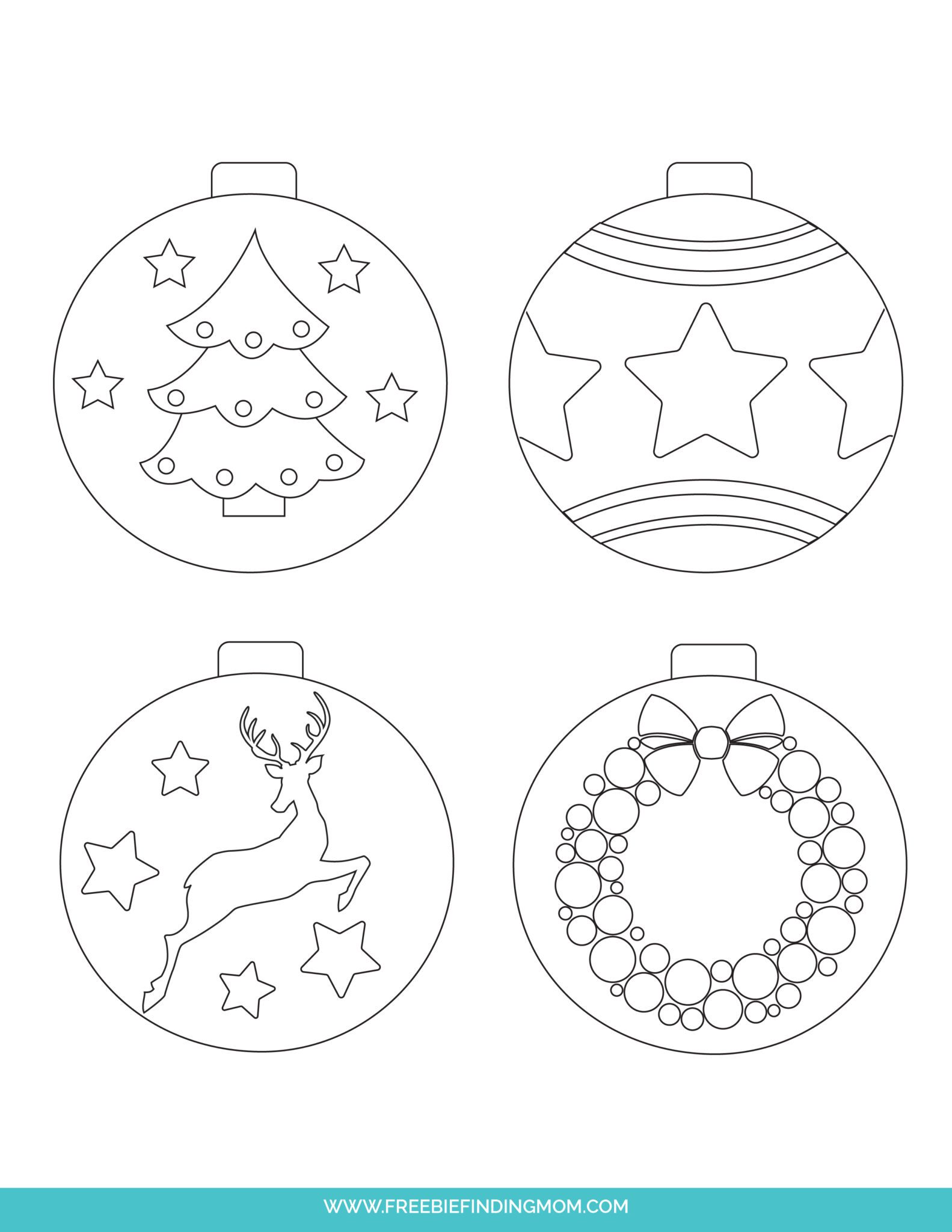 Free Christmas Ornaments Printables (PDF Downloads)