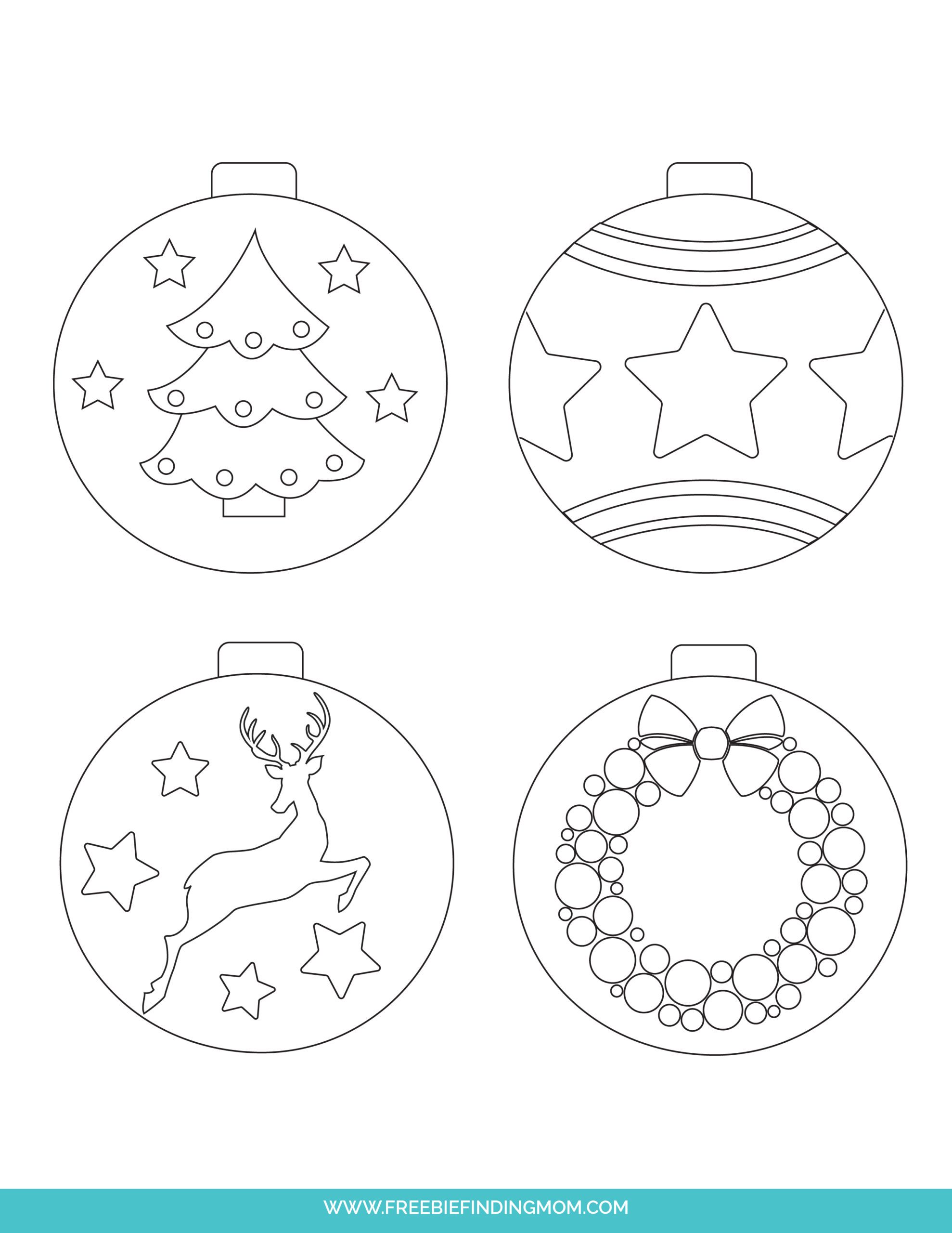 Free Christmas Ornaments Printables (PDF Downloads)
