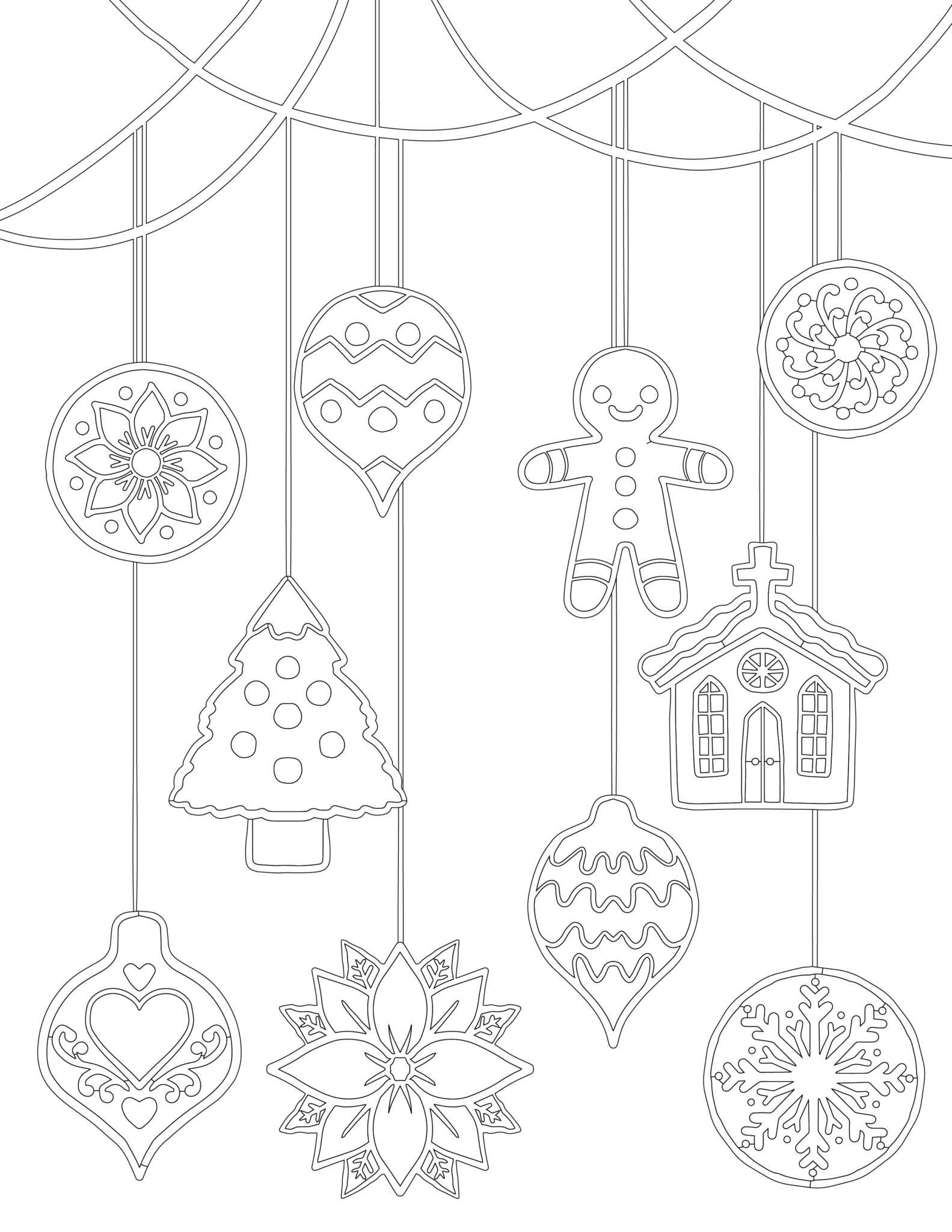Free Christmas Ornaments Printables (PDF Downloads)