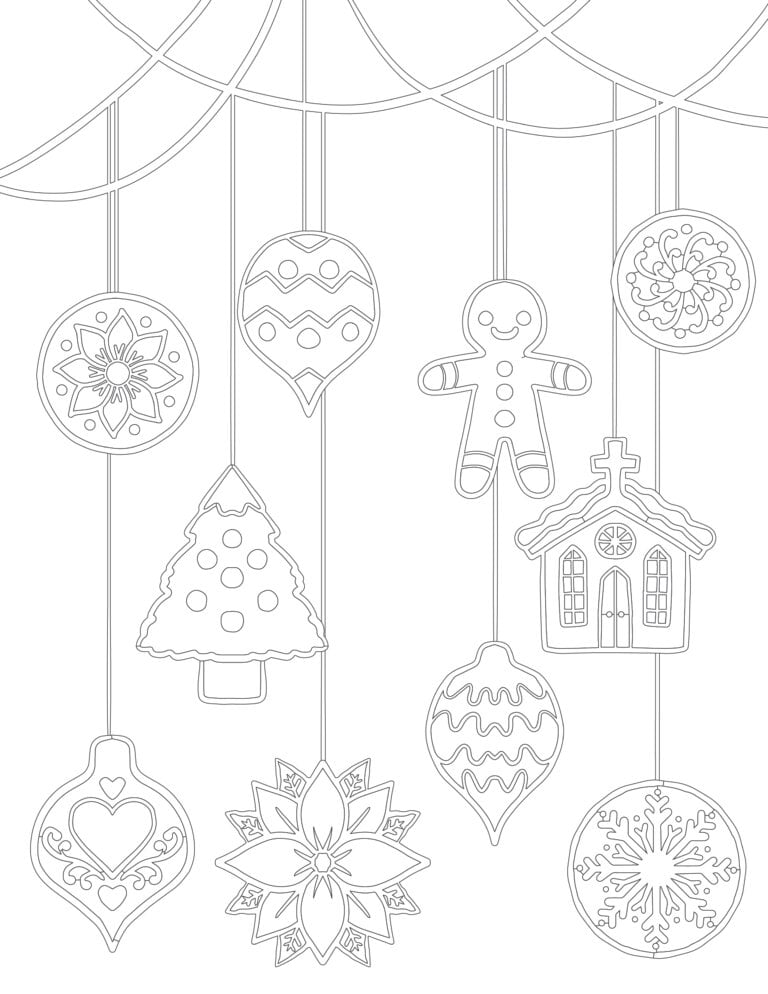 Free Christmas Ornaments Printables (PDF Downloads)