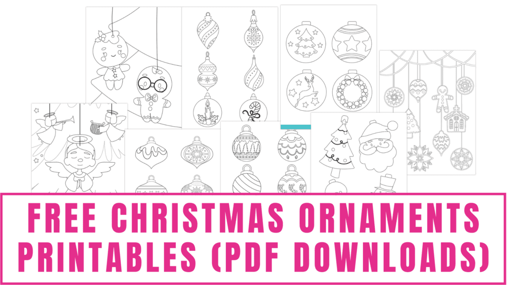 Free Christmas Ornaments Printables (PDF Downloads)
