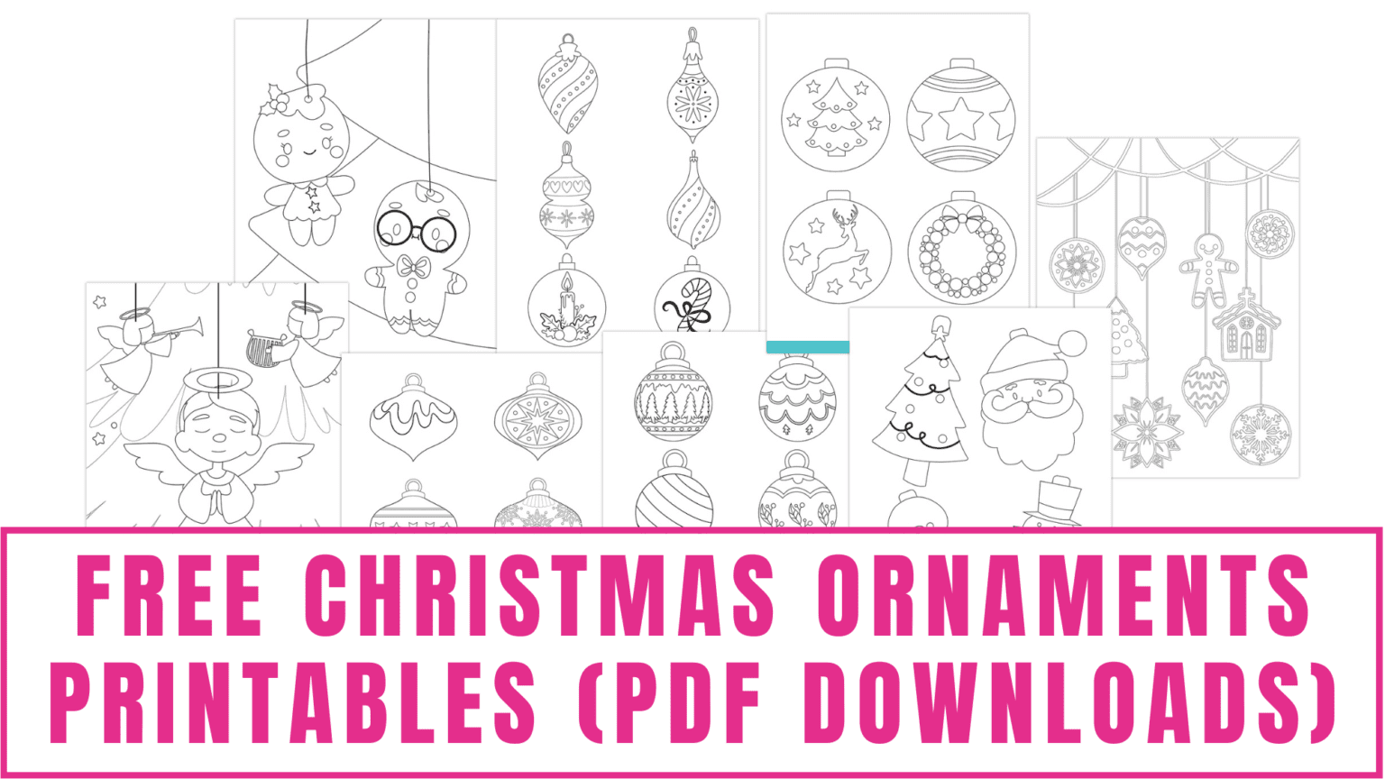 Free Christmas Ornaments Printables (PDF Downloads)
