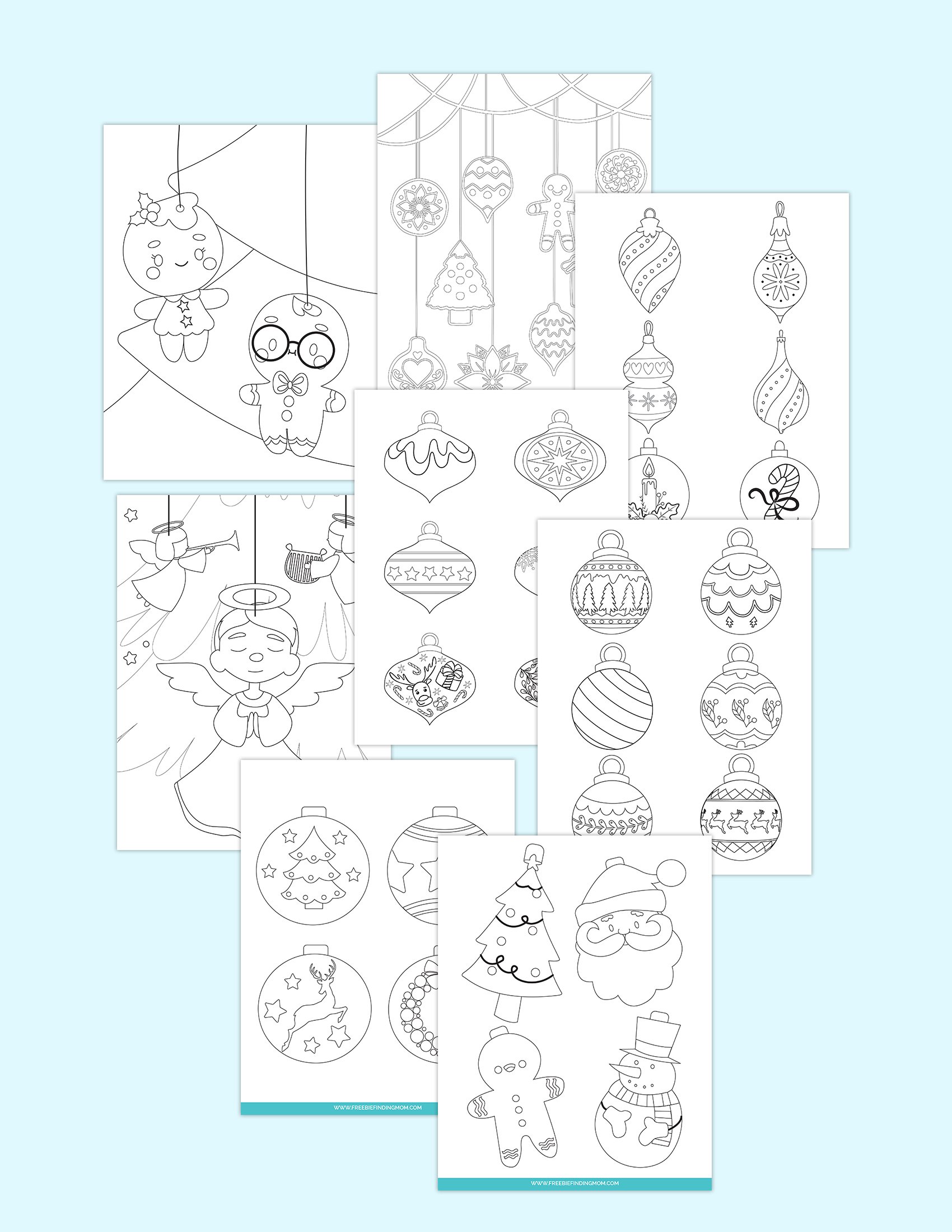 Free Christmas Ornaments Printables (PDF Downloads)